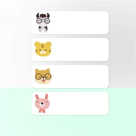 Niimbot D11 프린터 용 열 라벨 용지 화장품 스티커 병 이름 스티커 크기 귀여운 파라다이스