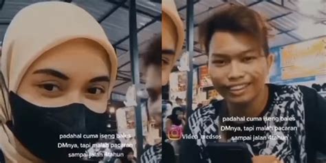 Modal DM Instagam Pria Ini Pacari Bidadari Cantik Hingga Tahun Lihat Potretnya Photo