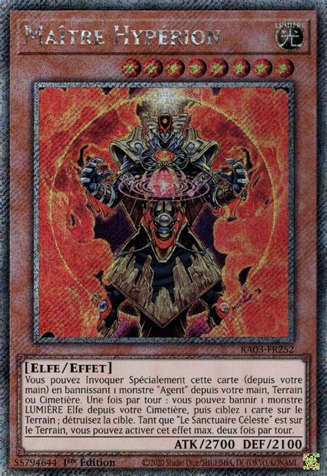 Ra03 Fr252 Maître Hypérion Yu Gi Oh