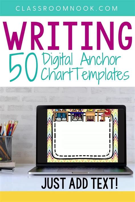 50 Writing Themed Digital Anchor Chart Templates Video Anchor