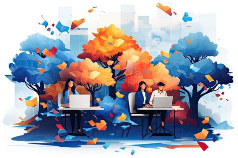 Modern Workflow Business People In A Meeting With Laptops And Documents