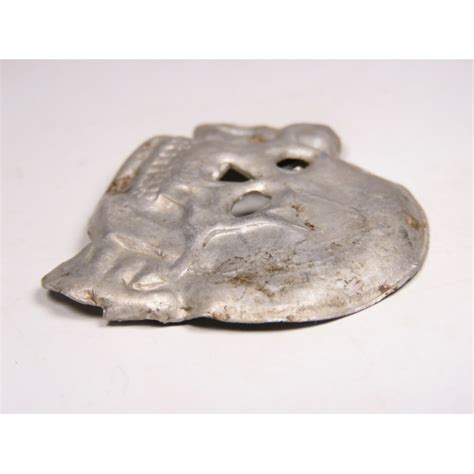 Skull Badge For Waffen Ss Manufactured In Latvia