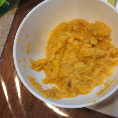 離乳食中期 7ヶ月 バナナとにんじんのパン粥 By しのぶんさん レシピブログ 料理ブログのレシピ満載！