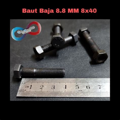 Jual Baut Mur Baja Htb Grade X Mm Tidak Fulldrat Shopee Indonesia