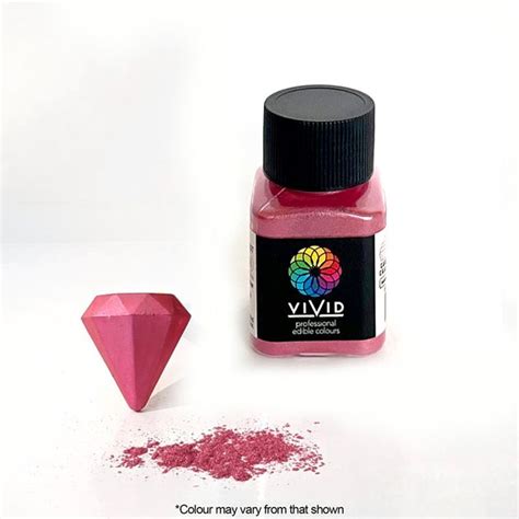 VIVID SUPER PINK EDIBLE METALLIC DUST 10G