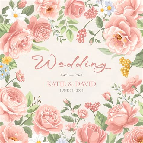 Personalized Backdrop For Wedding Pink Rosette Design Backdrop Brp1 41