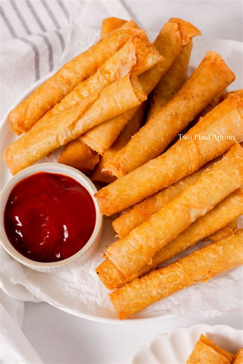 Lumpia Filipino Spring Rolls Two Plaid Aprons