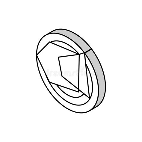Radar Chart Isometric Icon Vector Illustration Stock Vector