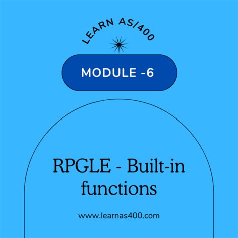 06 Rpgle Built In Functions Learn As400