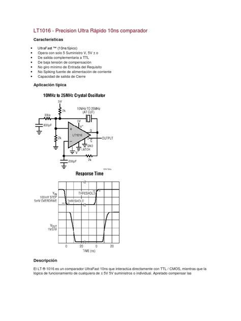Lt1016 Operacional Pdf Amplificador Operacional Amplificador