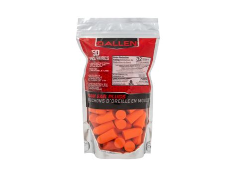 Allen Foam Ear Plugs Orange Pyramyd Air
