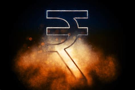 Indian Rupee Inr Rupee Currency Monetary Currency Symbol Stock Illustration Illustration Of