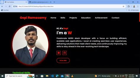 Gopi R On Linkedin Mernstack Webdevelopment Reactjs Nodejs Mongodb Portfoliolaunch