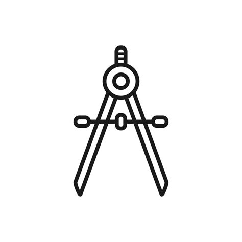 Maths Compass Icon 21532265 Vector Art At Vecteezy