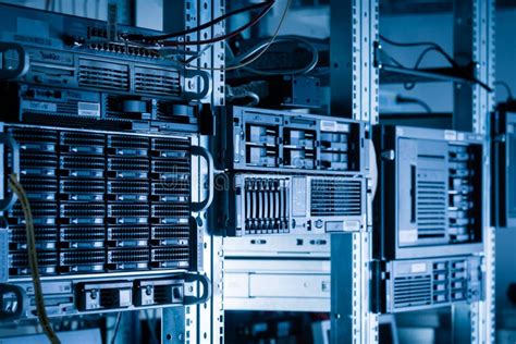 Cluster Of Data Storage Ssd Hard Drives Inside Server Rack Stock Image Image Of Drives