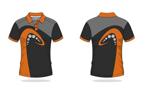 Tshirt Polo Design Orange Template 19492804 Vector Art At Vecteezy