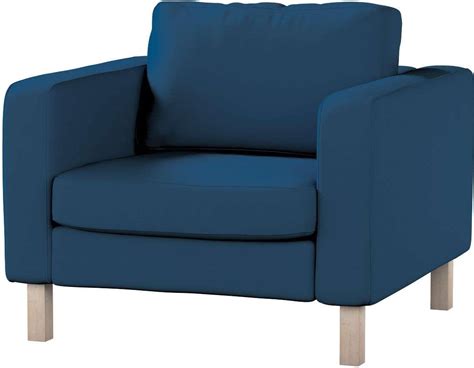 Dekoria Pokrowiec Na Fotel Karlstad Krótki Ocean Blue Morski Niebieski