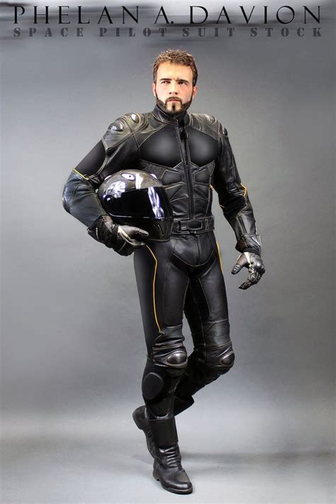Space Pilot Suit Stock Iv Biker Leather Mens Leather Clothing