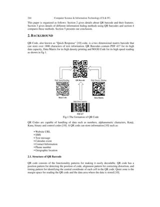 Survey On Information Hiding Techniques Using Qr Barcode PDF