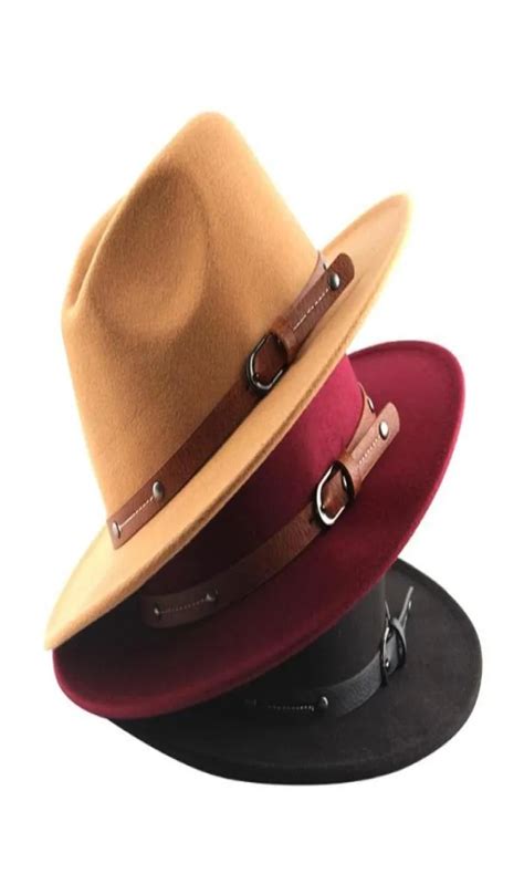 Stingy Brim Hats 2021 Classic British Fedora Hat Men Women Imitation
