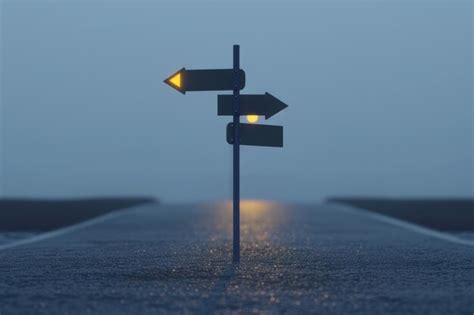 A Street Sign With Two Arrows Pointing In Opposite Directions Suitable