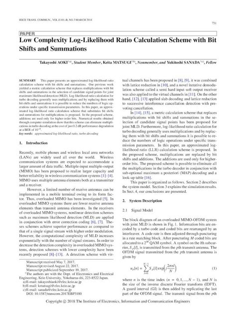 Pdf Low Complexity Log Likelihood Ratio Calculation Scheme Sndgwsndeleckeioacjp~sanada