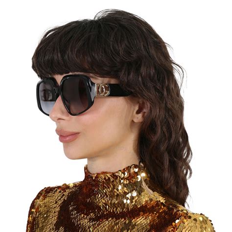 Dolce And Gabbana Black Gradient Geometric Ladies Sunglasses Dg4386f 501