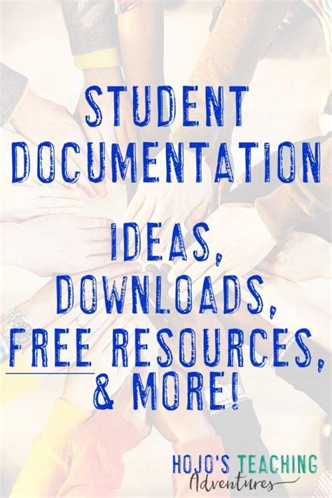 Student Documentation Ideas Printables Forms And More Hojos