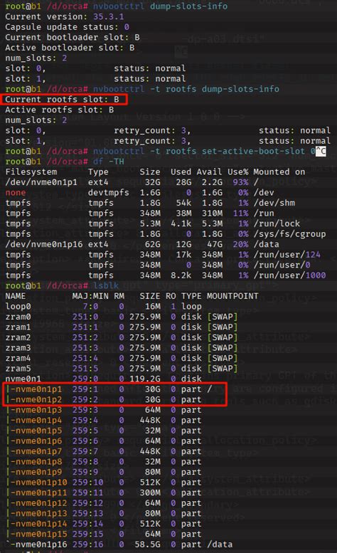 Rootfsab Does Not Switch To Appb Partition Jetson Orin Nano