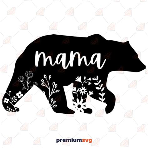 Mama Bear Svg With Arrow Mothers Day Svg Premiumsvg