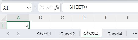 SHEET Function Get The Number Of The Designated Sheet Microsoft Excel Kaizen Personal