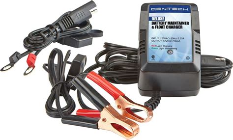 Amazon.com: Cen-Tech Deluxe 12V 750mA Battery Maintainer & Float Trickle Charge : Automotive