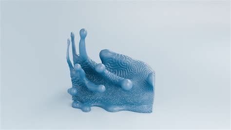 Free Stl File Reaction Diffusion Parameter Map D Printer Model To