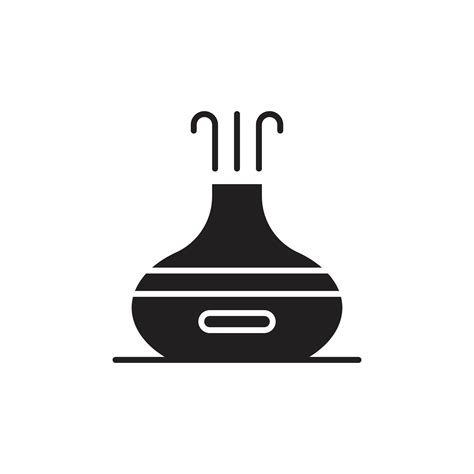 Diffuser Icon Set Scent Reed Aromatherapy Symbol In A Black Filled And