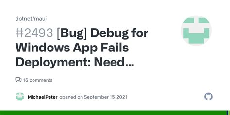 Bug Debug For Windows App Fails Deployment Need Recipe File Issue Dotnet Maui GitHub