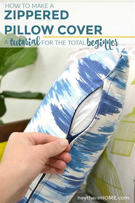 Diy Zippered Pillow Covers Easy Beginners Tutorial