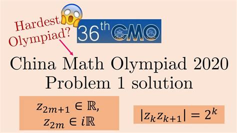 China Math Olympiad 2020 Day 1 Problem 1 Solution Youtube