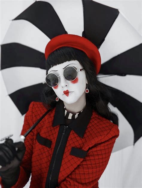 Captivating Mime Aesthetic Red White And Black ♥️