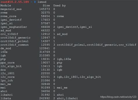 Linux加载驱动的命令linux 加载驱动 Csdn博客