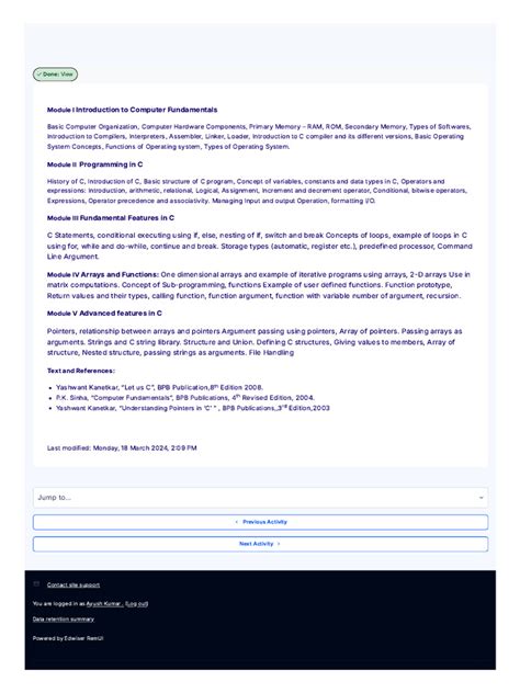 2sem 1csit140 Syllabus 000 Pdf Pointer Computer Programming
