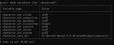 Win10 系统解决mysql中文乱码问题 Eyelike 博客园