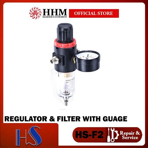 𝐇𝐀𝐎𝐒𝐇𝐄𝐍𝐆 𝐀𝐂𝐂𝐄𝐒𝐒𝐎𝐑𝐈𝐄𝐒 Regulator And Filter With Gauge Hs F2 Shopee