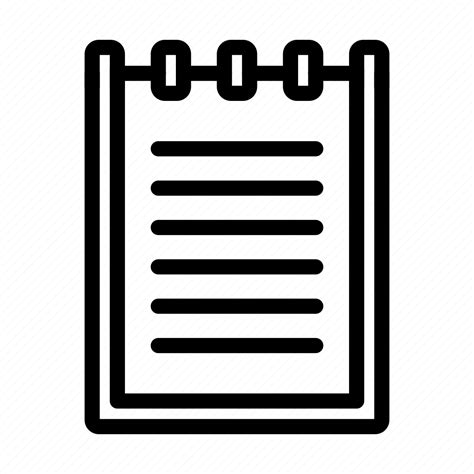 Notepad Notebook Note Diary Education Icon Download On Iconfinder