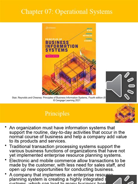 Chapter 7 Operational Systems Pdf Enterprise Resource Planning Database Transaction