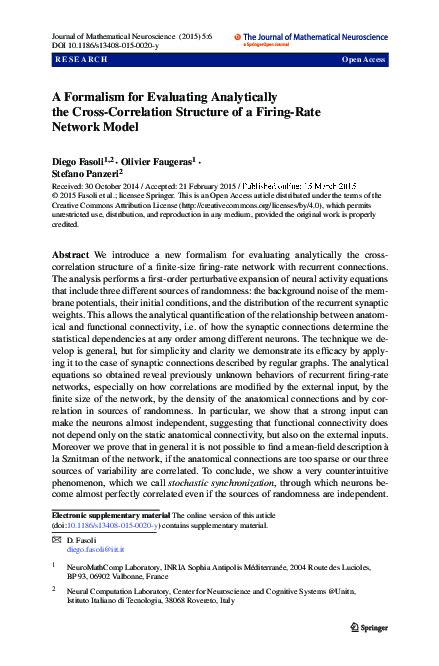 Pdf A Formalism For Evaluating Analytically The Cross Correlation