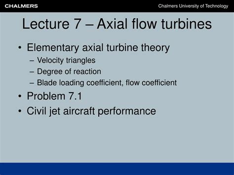 Ppt Fundamentals Of Axial Flow Turbines In Civil Jet Aircraft Design Powerpoint Presentation