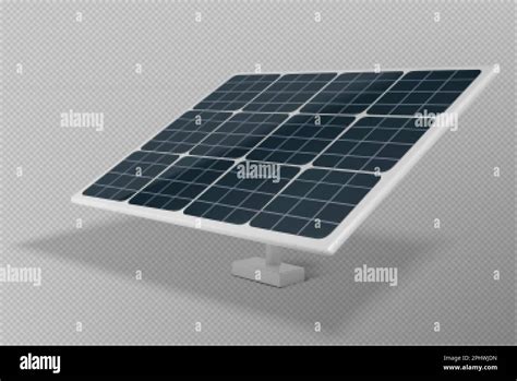 Realistic D Photovoltaic Module Isolated On Transparent Background