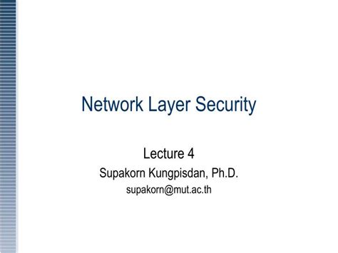 Ppt Network Layer Security Powerpoint Presentation Free Download