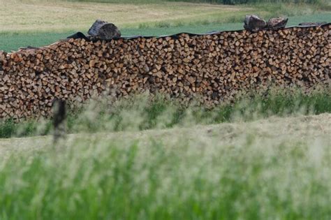 Premium Photo Hay Bales On Grass