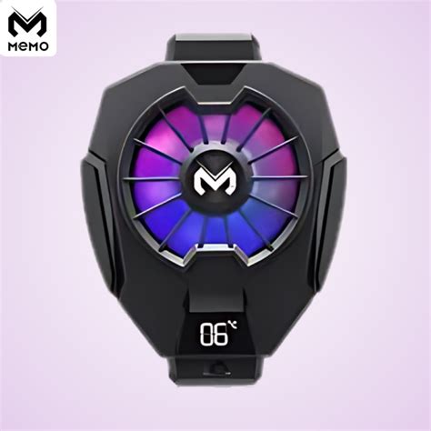 MEMO DL Mobile Radiator Phone Cooling Fan Case Cold Wind Handle Fan For PUGB Mobile Cooler
